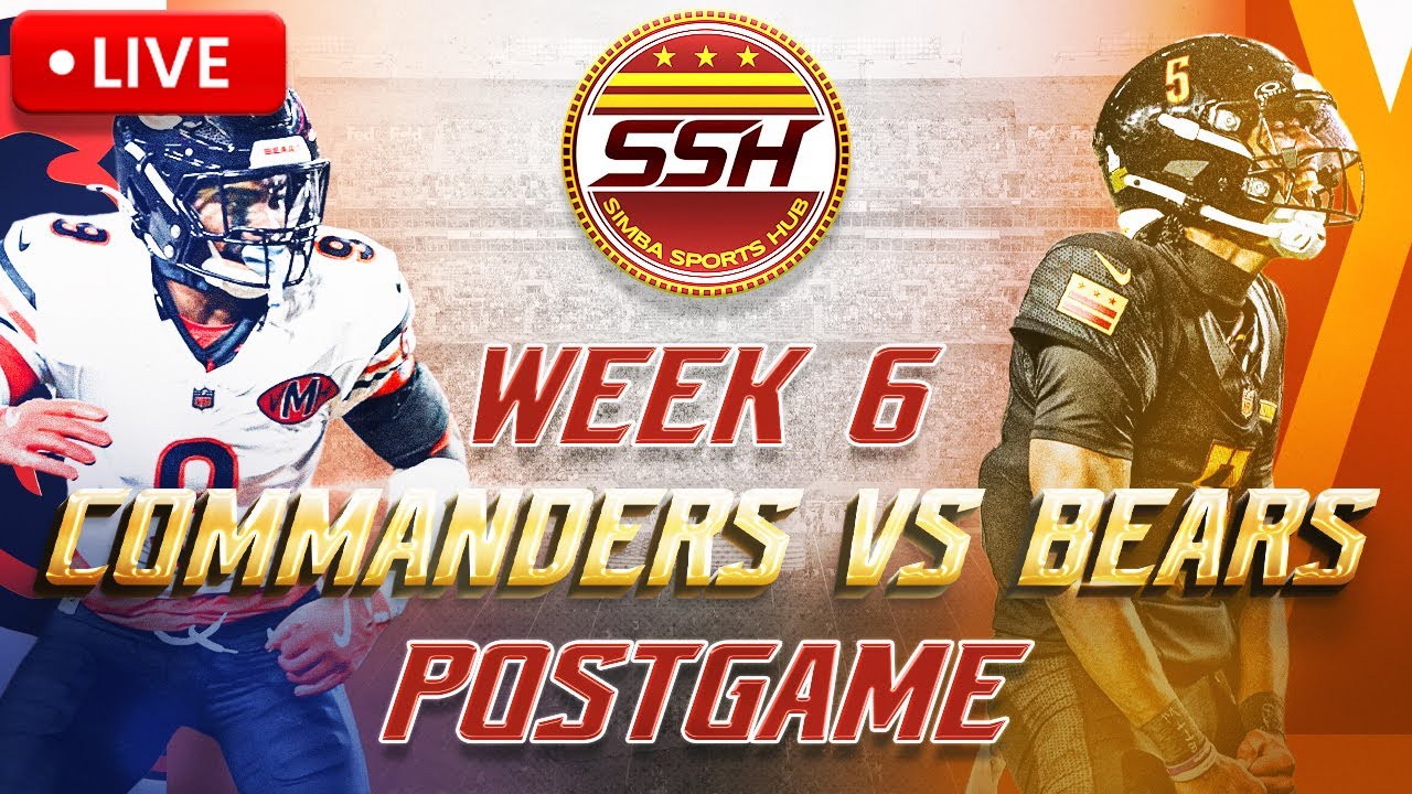 🔥 Postgame Reaction: Commanders vs Bears Loss 😤 | Monday Night Heartbreaker - YouTube