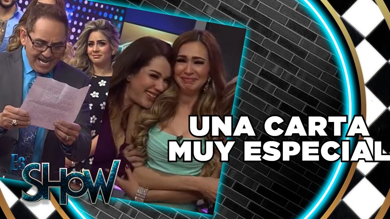 La carta que hizo llorar al elenco | Es Show - YouTube