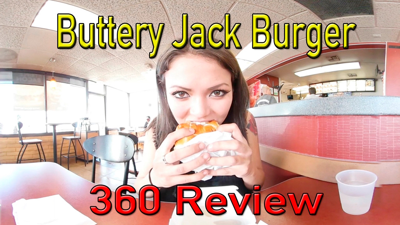 Jack In The Box New Triple Bacon Buttery Jack Burger (360 Review) - YouTube