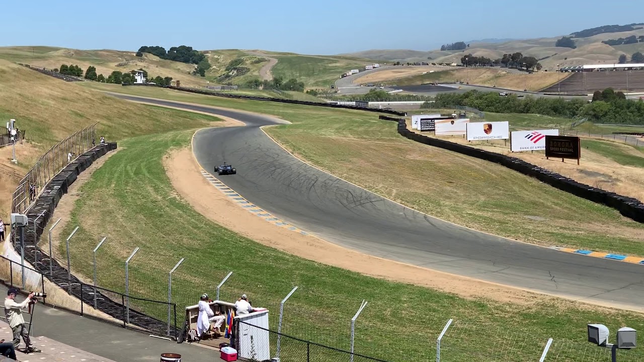 Mercedes F1 W07 Sonoma Raceway Lap Record Attempt From Turn 3 - YouTube