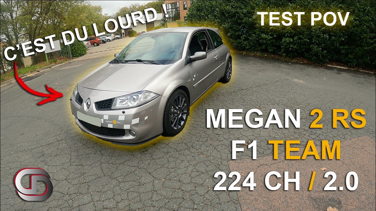 MEGAN 2 RS F1 TEAM /// 224 CH / 2.0L ESSENCE / RENAULT SPORT C'EST DU ...