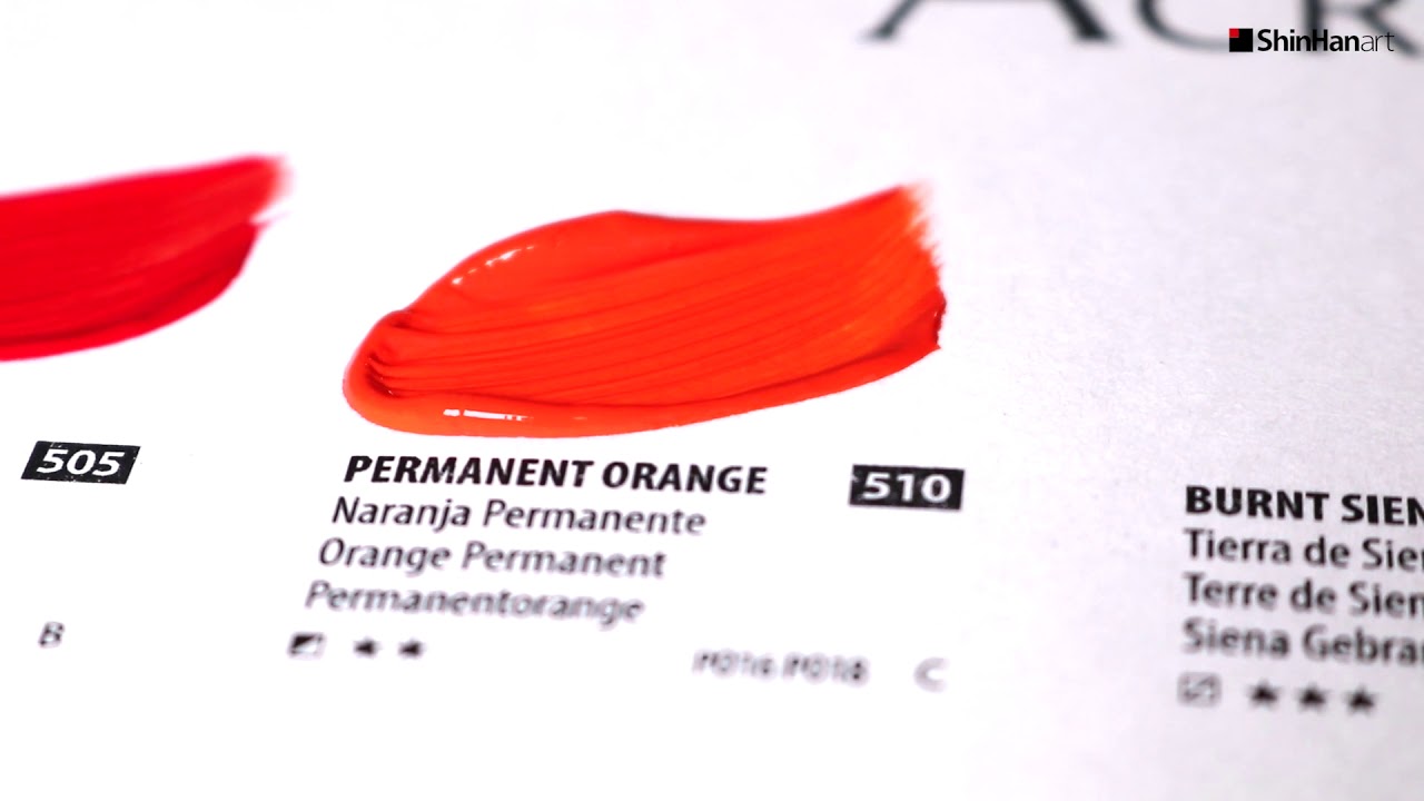 ShinHan Professional Acrylic Colors – Dot Color Chart - YouTube