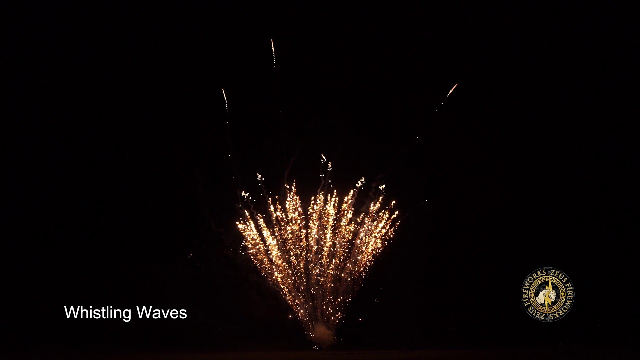 Whistling Waves | Barrages & Cakes | Zeus Fireworks - YouTube