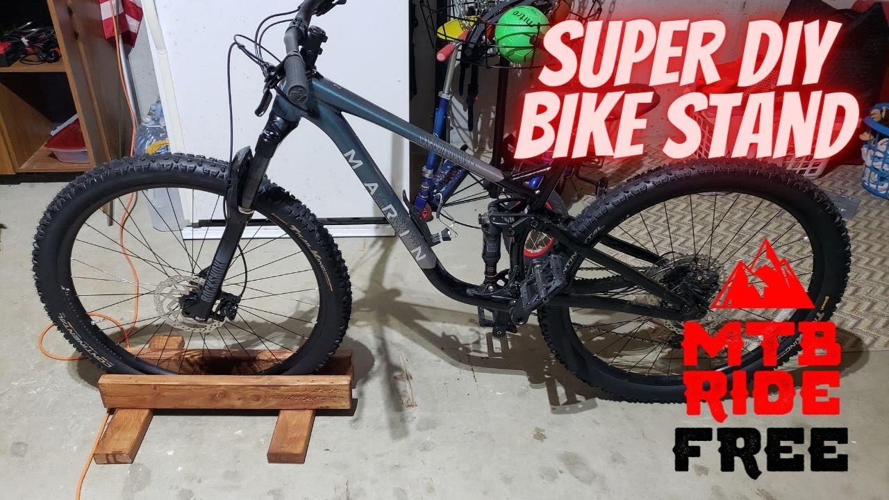 Easy DIY Bike Stand - YouTube