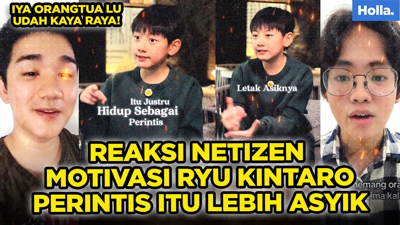 REAKSI NETIZEN MOTIVASI RYU KINTARO PERINTIS ITU LEBIH ASYIK - YouTube
