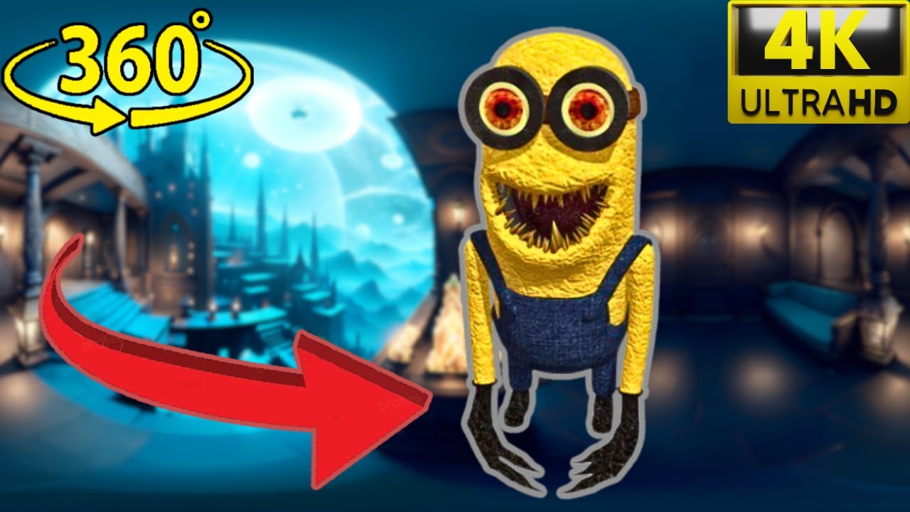 360° VR MONSTER MINION Finding Challenge But it's 360 Video VR 4K ...