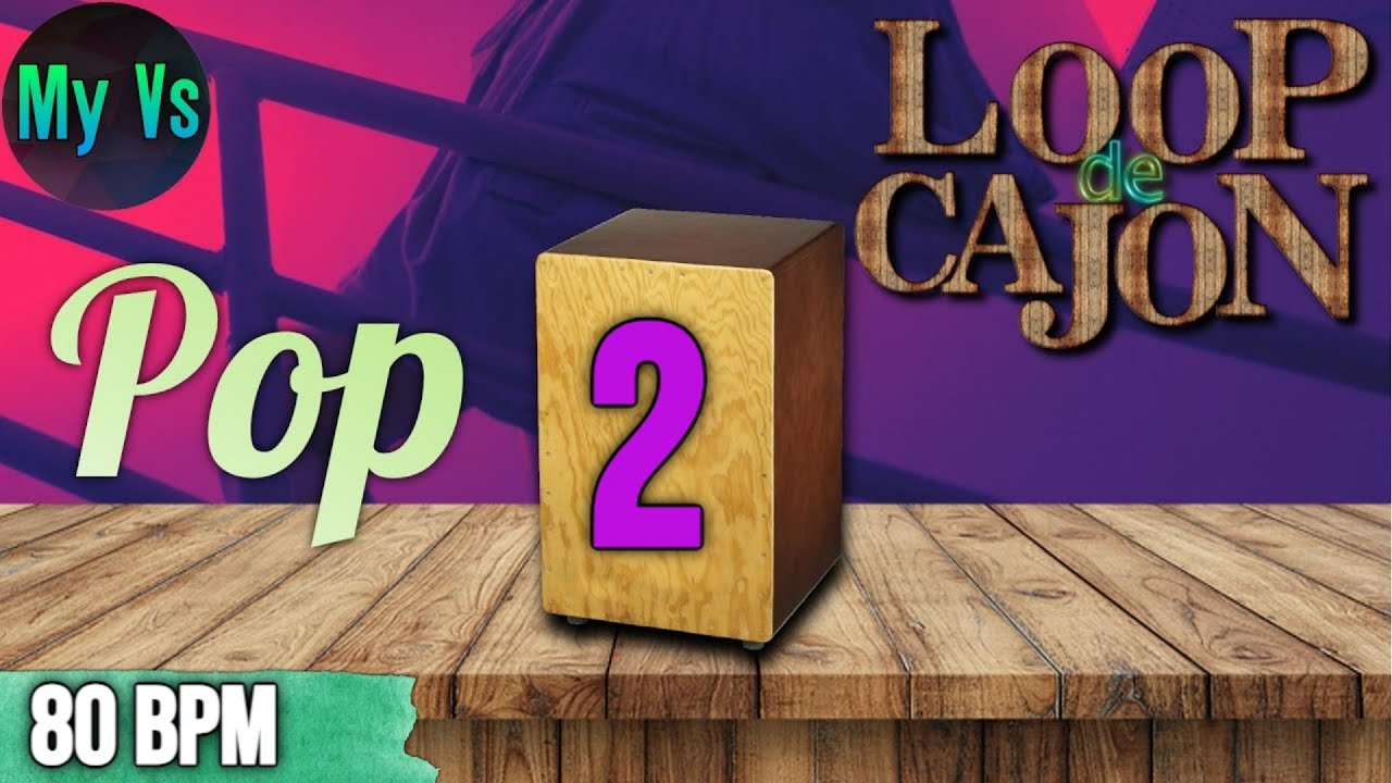 📦 LOOP de CAJON [ POP 2 ] para TOCAR e COMPOR | 80 bpm - Loop drums ...