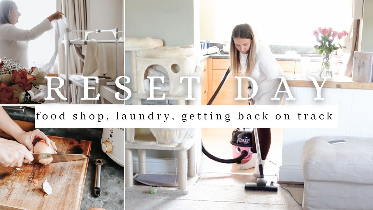 OCTOBER RESET DAY | getting back on track, food shop, organising ...