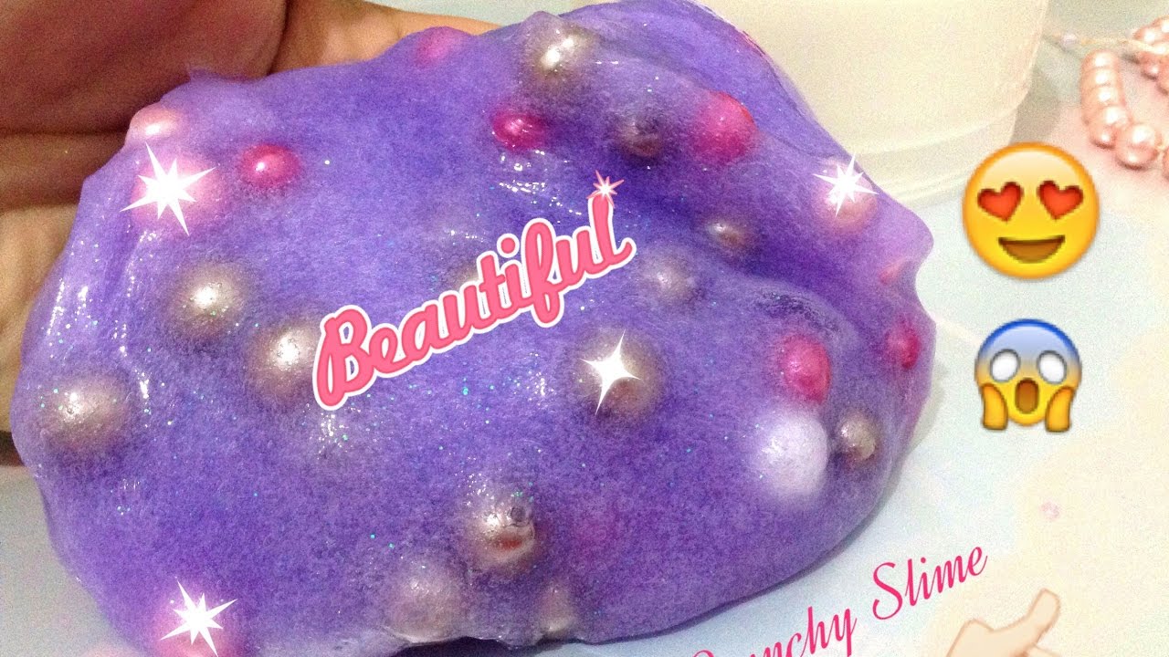 CRUNCHY SLIME 💖 Perle 💖 SUPER SCOPPIETTANTE SUPER GLITTER 😱😍 ricetta ...