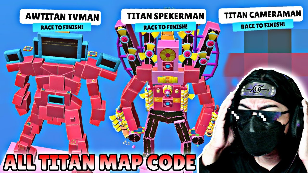 THE CODE TITAN SKIBIDI TOILET MAP AT STUMBLE GUYS 😱 TITAN TVMAN, SPEAKERMAN AND CAMERAMAN MAP ...