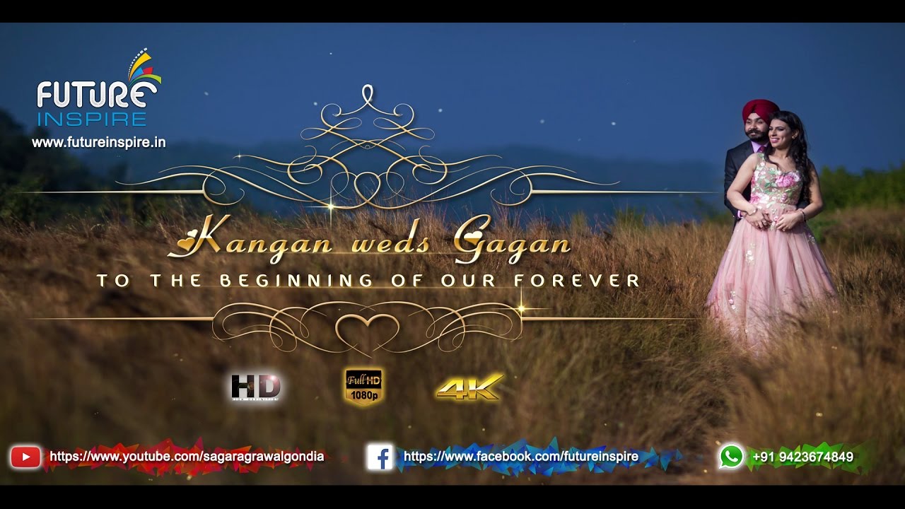 Kangan weds Gagan - Sikh Wedding Invitation Video (Suhe Ve Cheere ...