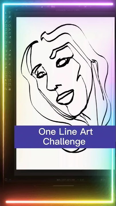 One line art challenge girl Krita timelapse 2022 / Free Krita Drawing app #Shorts #shorts #short ...