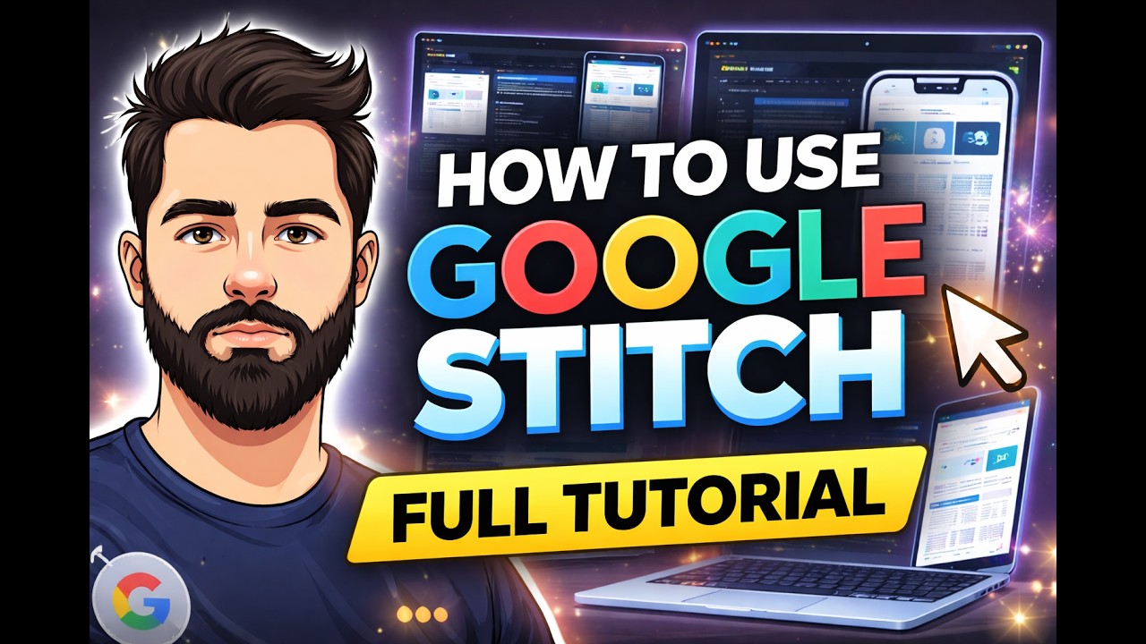 How to Use Google Stitch (Full Tutorial for Beginners) - YouTube