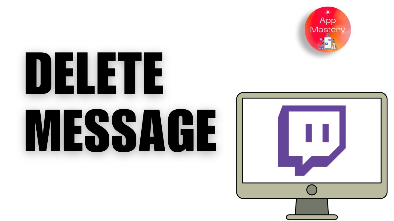 How to Delete a Message on Twitch If you are a Mod - YouTube