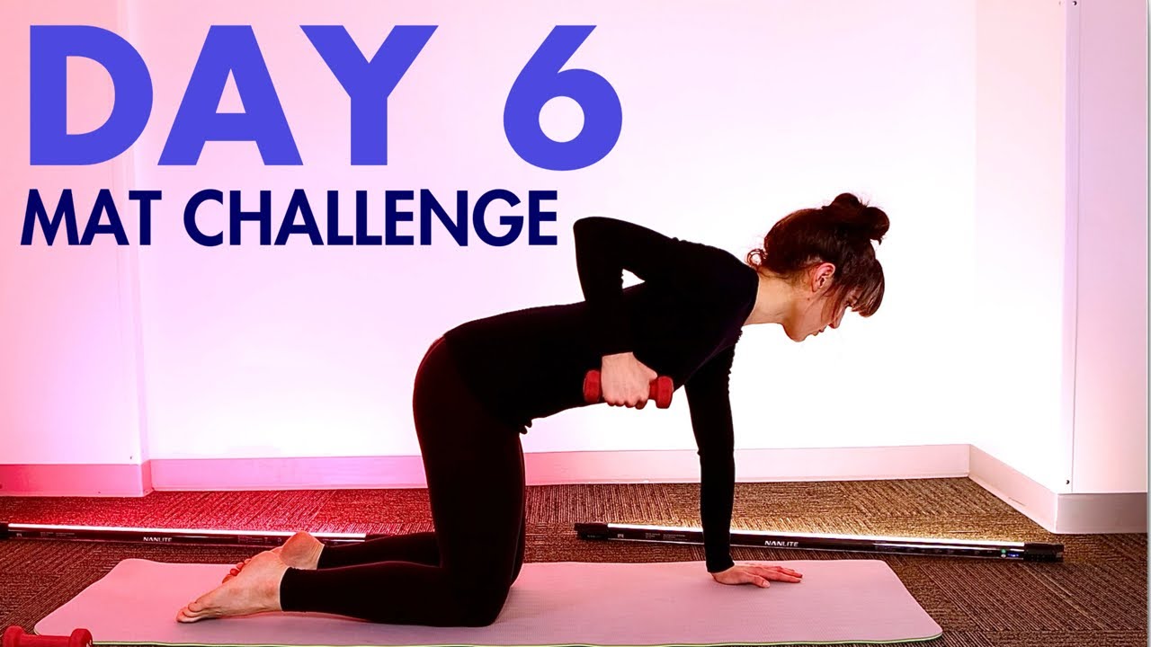 PILATES Workout Challenge | 10 Day Express Mat | DAY 6 | ARMS 💗 - YouTube