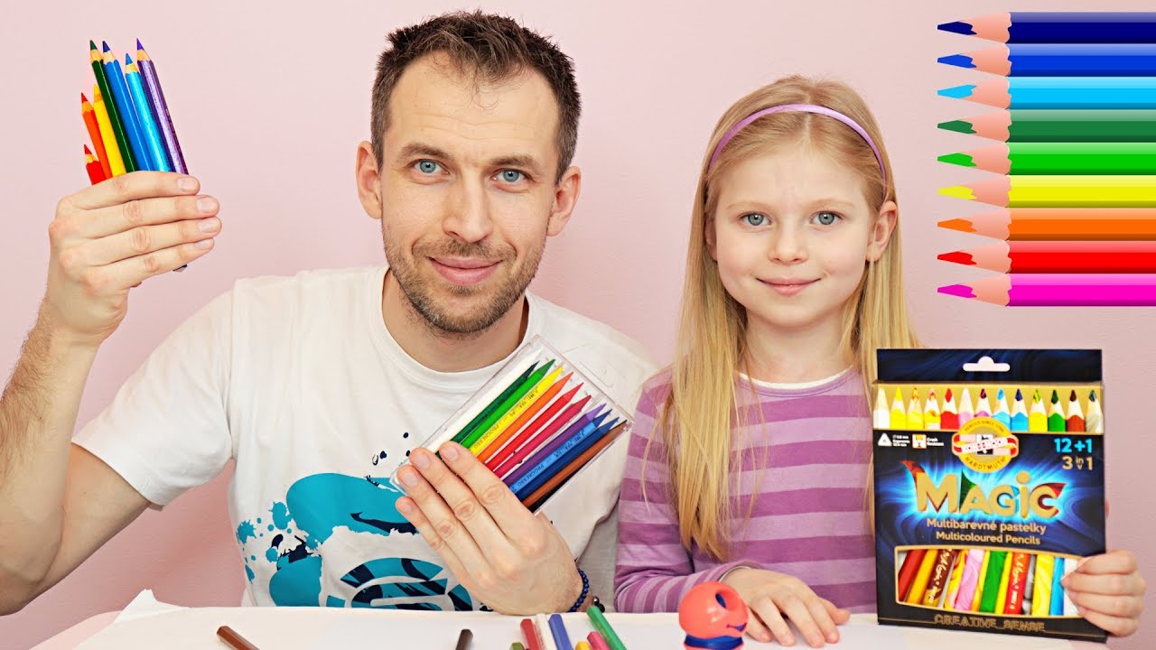 Magic Multicoloured Pencils Experiment - YouTube