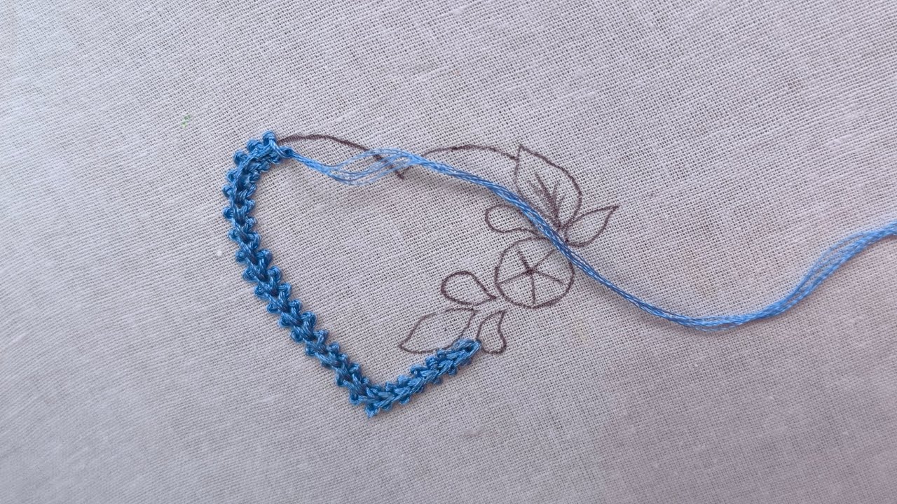 Amazing hand embroidery heart design, pattern and tutorial for ...