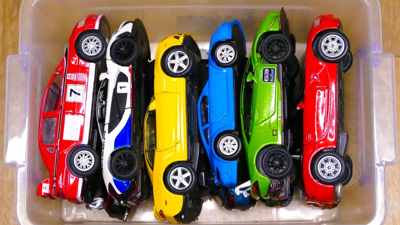 A lot of Diecast Cars in the Box \ Cars collection and review. - YouTube