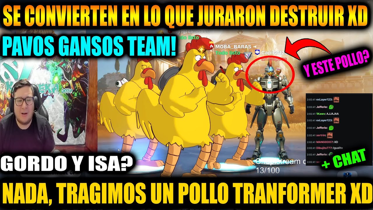 😱 KINGTEKA CAMBIA DE SKIN, AHORA LITERAL SON EL TEAM DE LOS POLLOS + 1 ...