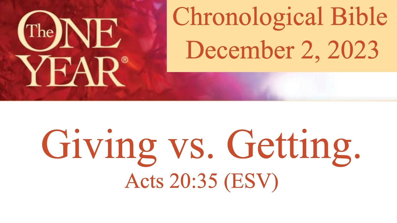 Giving vs. Getting. Acts 20:35 - YouTube