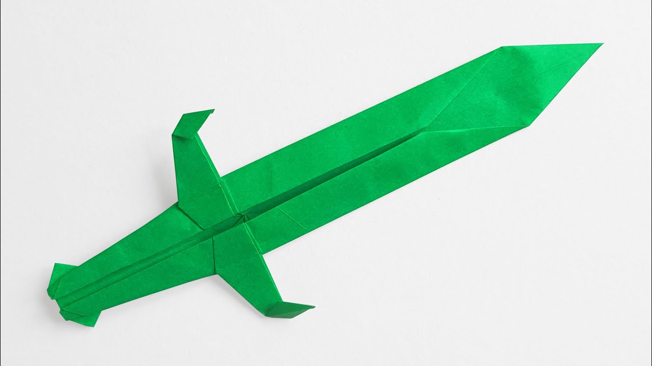 Comment faire une ÉPÉE en ORIGAMI - YouTube