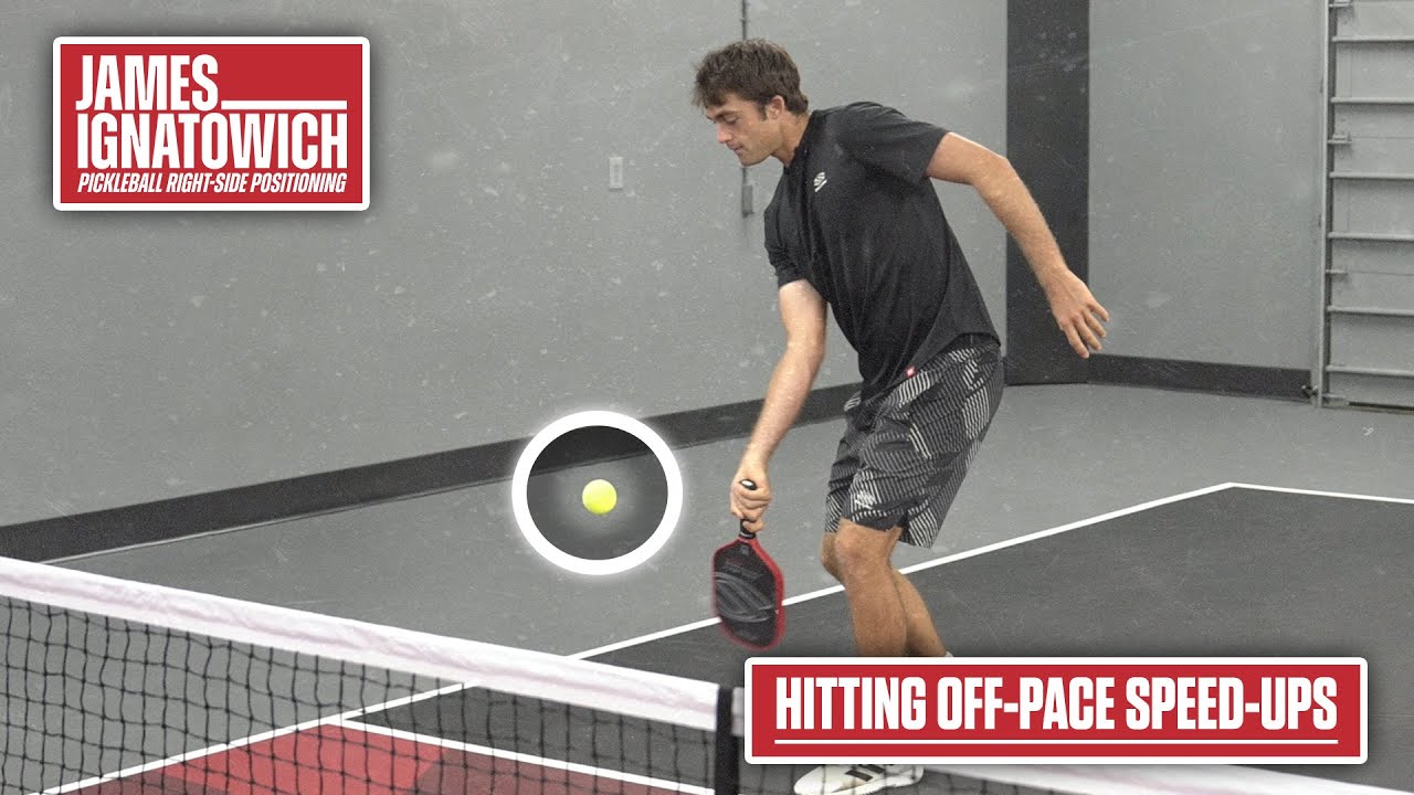Hitting the Off-Pace Speed-Up: Pickleball Right-Side Positioning - YouTube