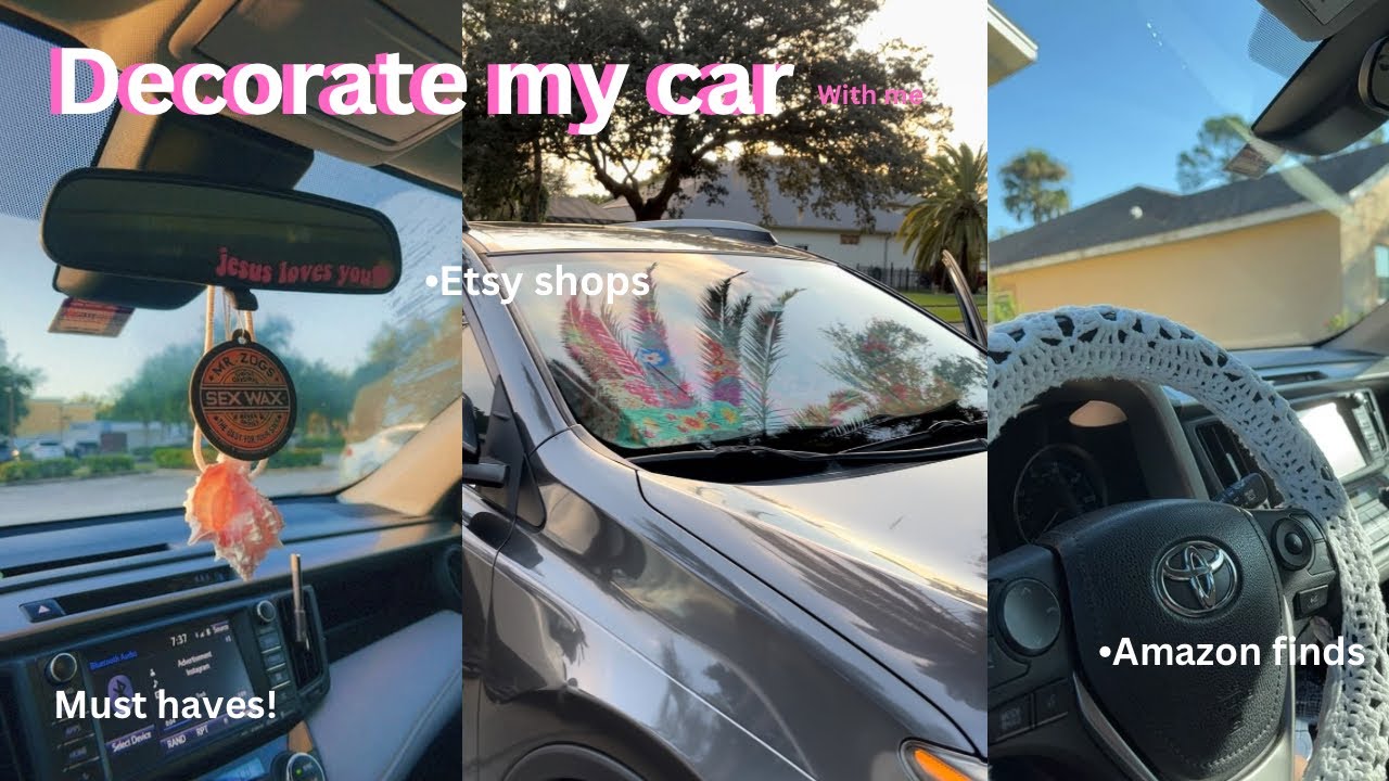 DECORATE my CAR with me || hauls, Pinterest inspo, Amazon must haves ...
