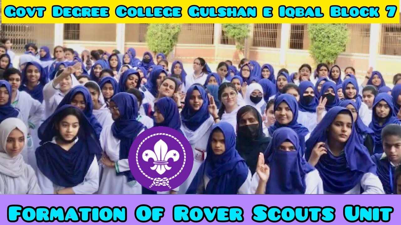 Formation of rover scouts unit | Govt Degree College Gulshan e Iqbal ...