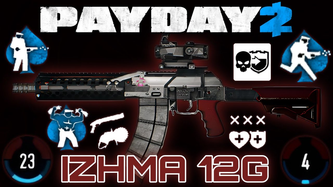 [Payday 2] IZHMA 12G Builds - FULL-PERFORMANCE SAIGA-12 - YouTube