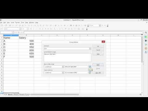 Electronic Spreadsheet Class 10 - Session 1 - Consolidating data - YouTube