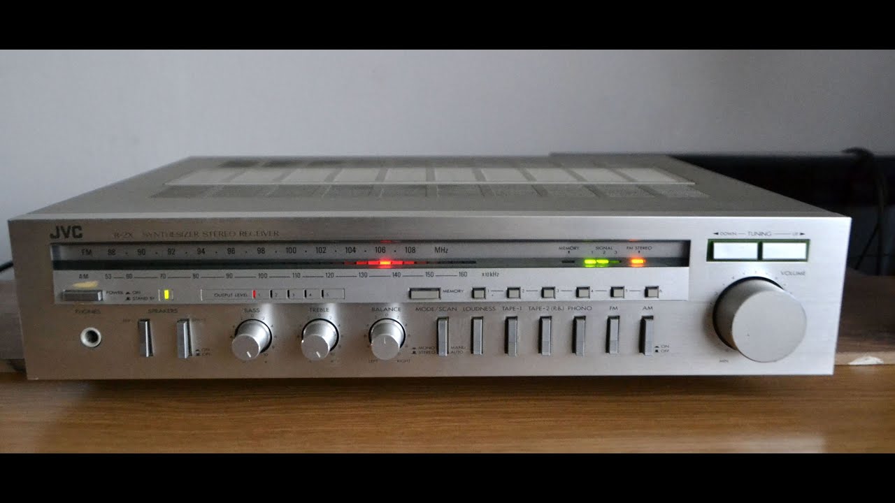 JVC R-2X SYNTHESIZER STEREO RECEIVER - YouTube