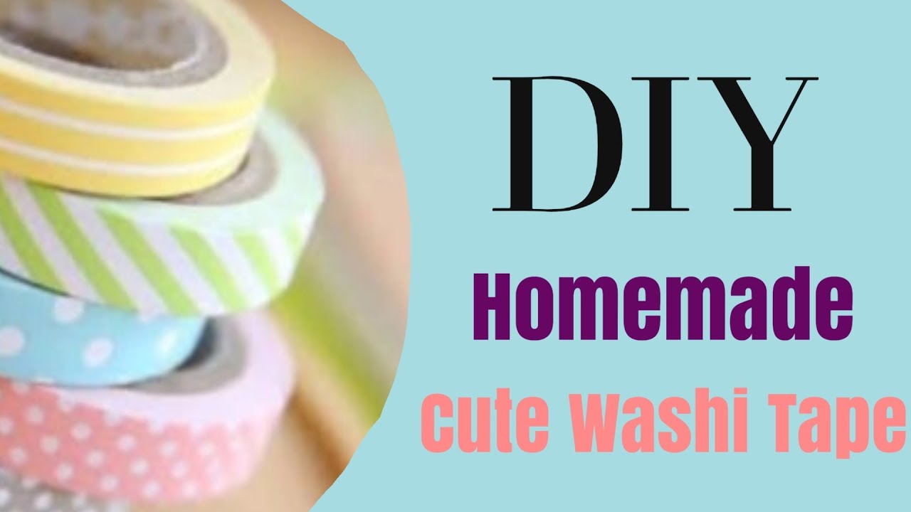 how to make washi tape at home| diy washi tape at home| diy designer ...