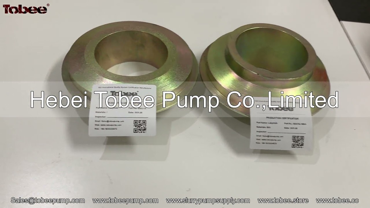 Tobee® AH Slurry Bombas Spare Parts Labyrinth 062 - YouTube