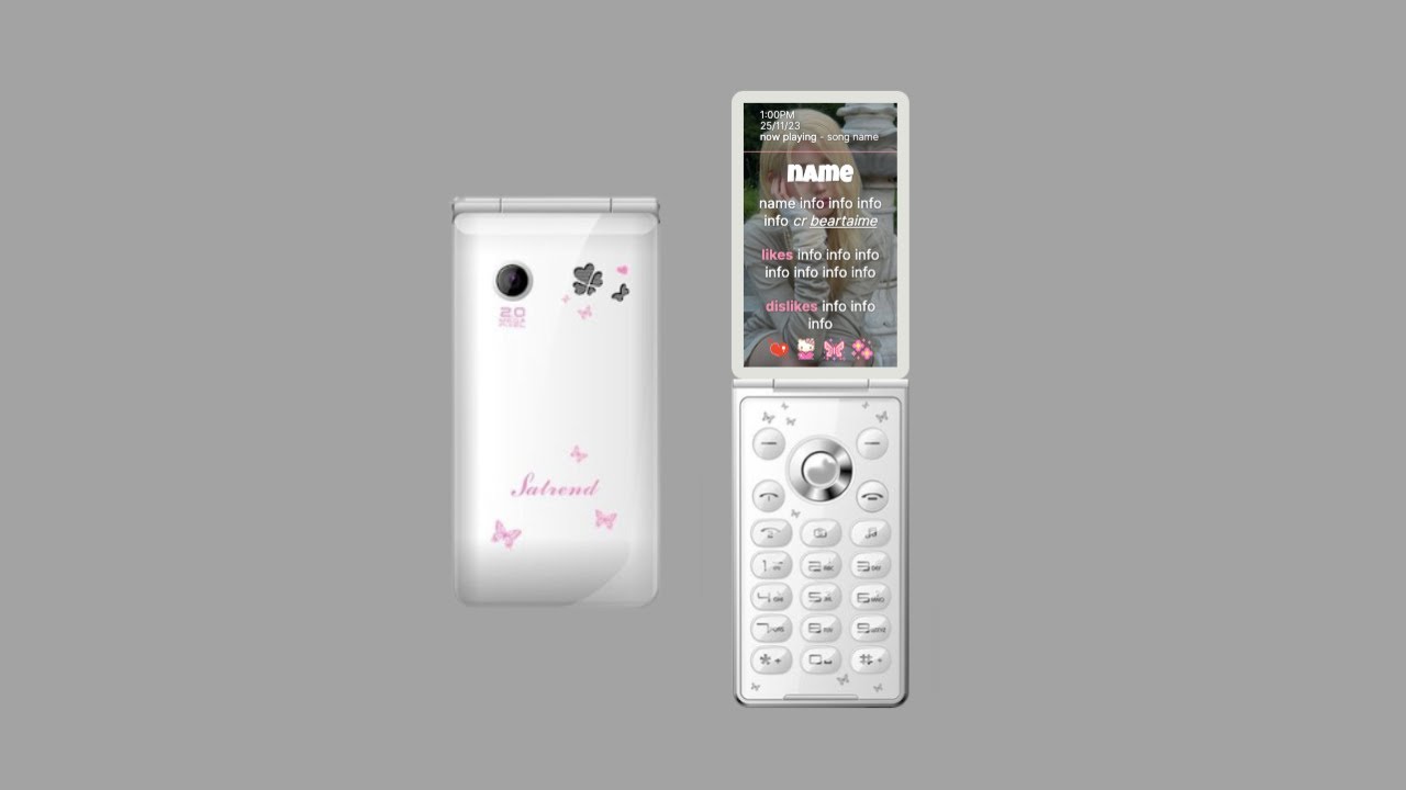 flip phone carrd tutorial - cr beartaime - YouTube