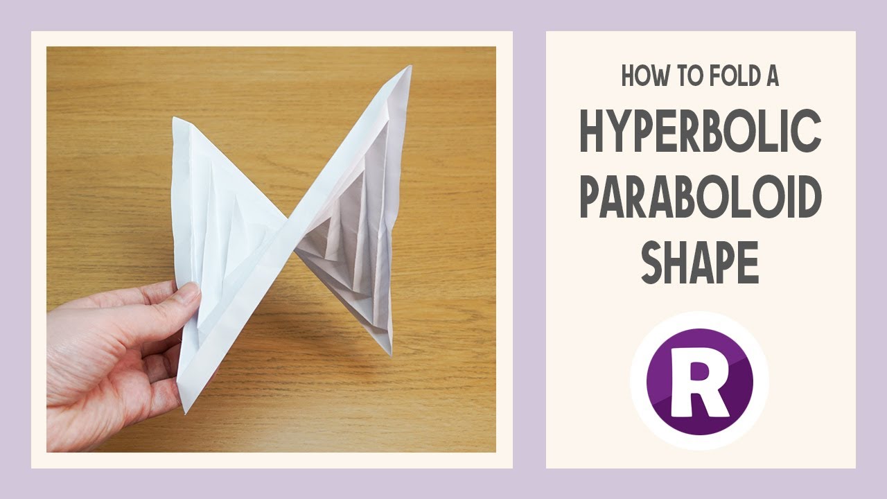 How to Fold: a Hyperbolic Paraboloid Shape | Fun Paper Origami - YouTube