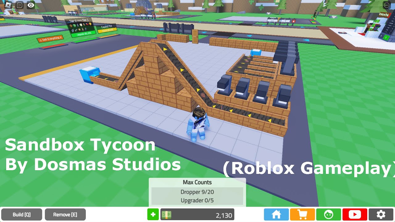 Sandbox Tycoon By Dosmas Studios (Roblox Gameplay) - YouTube