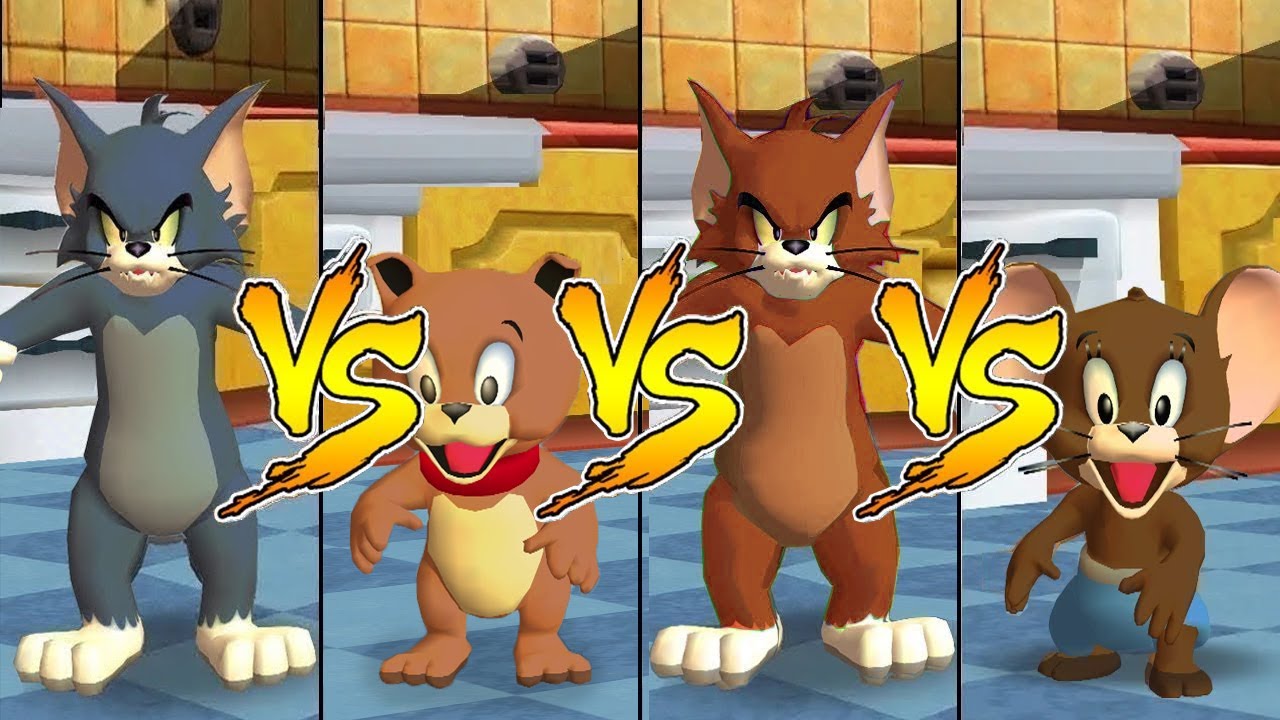 Tom and Jerry in War of the Whiskers Tom Vs Tyke Vs Jerry Vs Tom ...