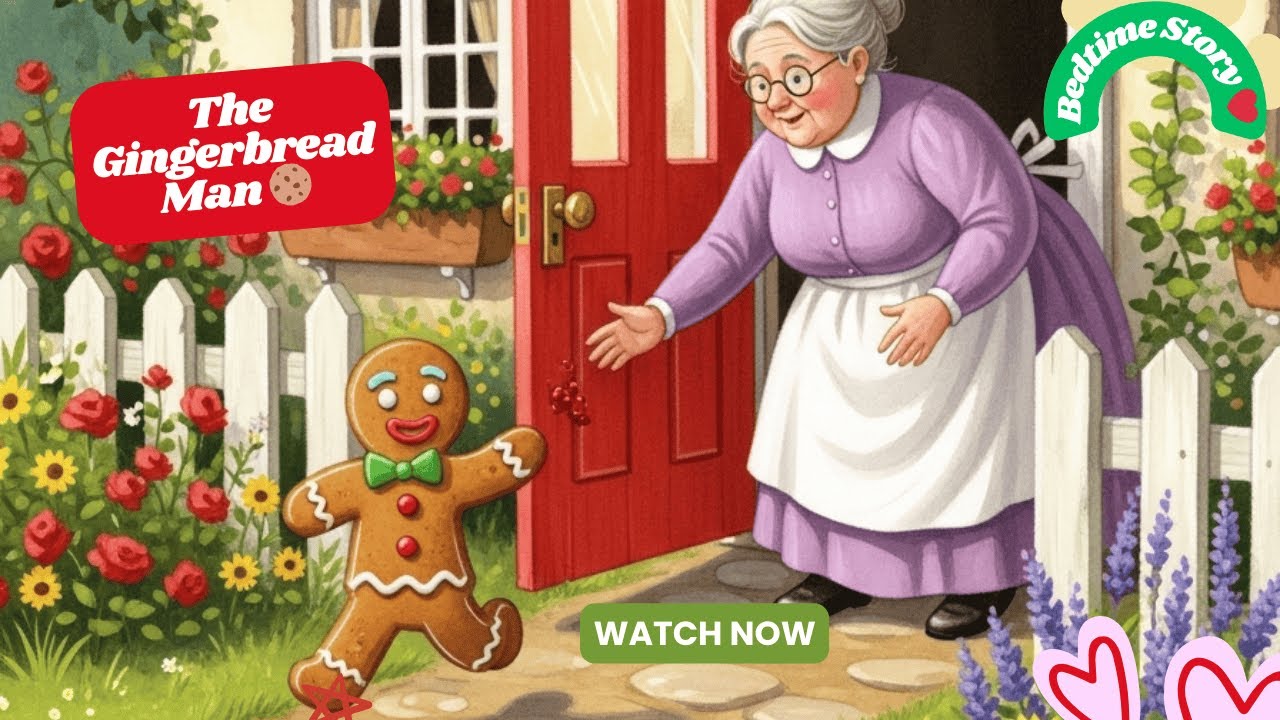 The Gingerbread Man 🍪 | A Classic Bedtime Story for Kids - YouTube
