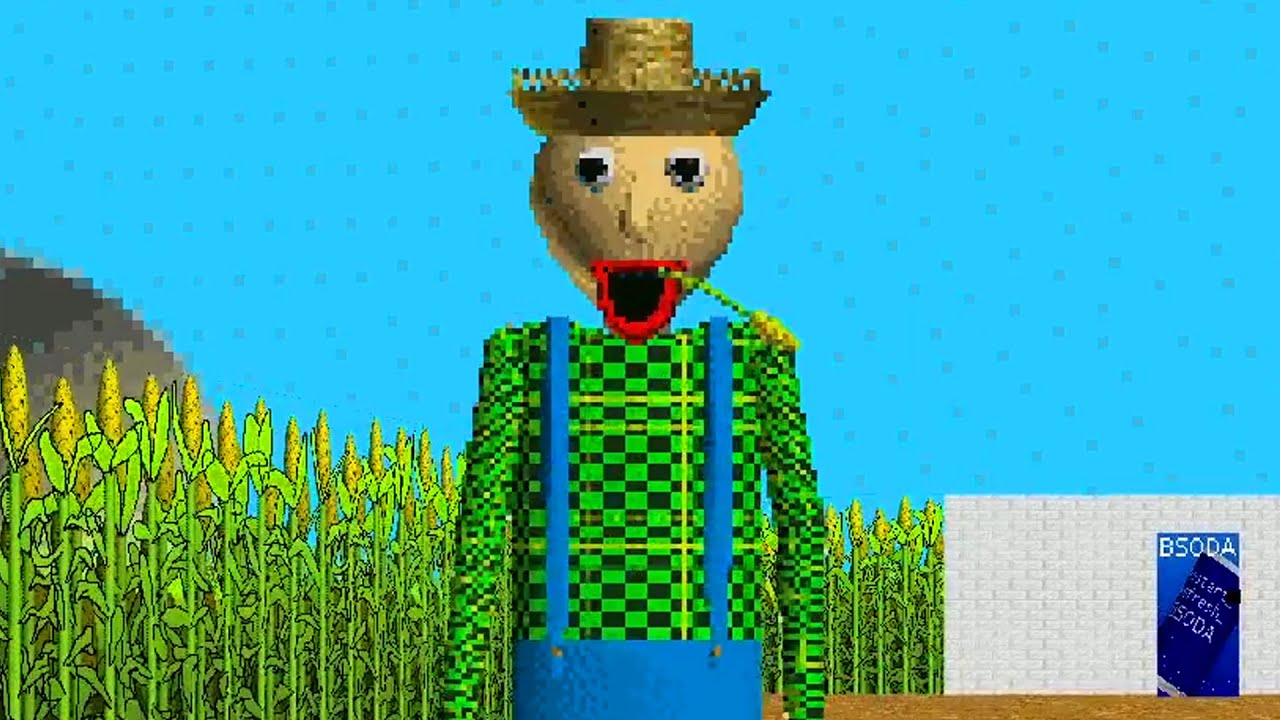 Stealing Baldi's Corns In His Own Corn Farm - YouTube