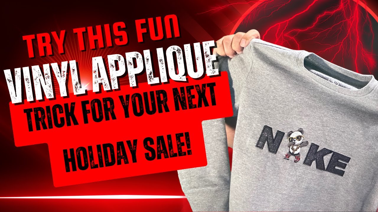 Try This Fun Vinyl Applique Trick For Your Next Holiday Project! - YouTube