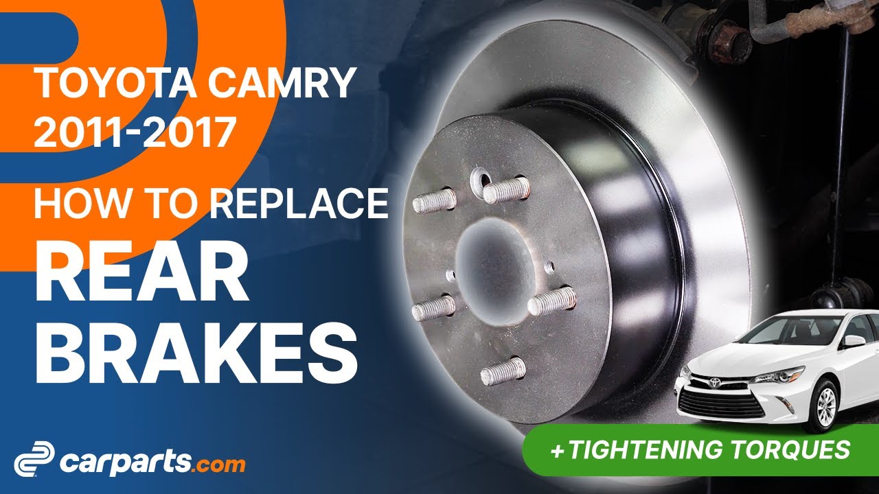 How to replace the Rear Brakes 2011-2017 Toyota Camry 🚗 - YouTube