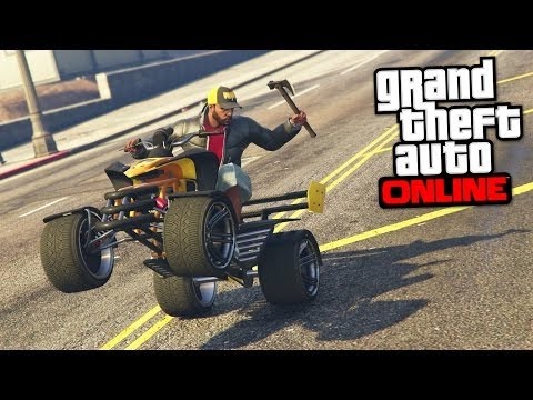 Wheelie on 4 wheeler on Gta V - YouTube