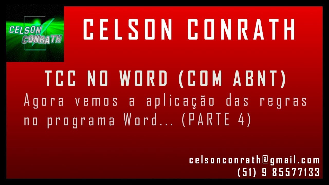 Formatação e Dicas do Trabalho Acadêmico no Word (Parte) - YouTube