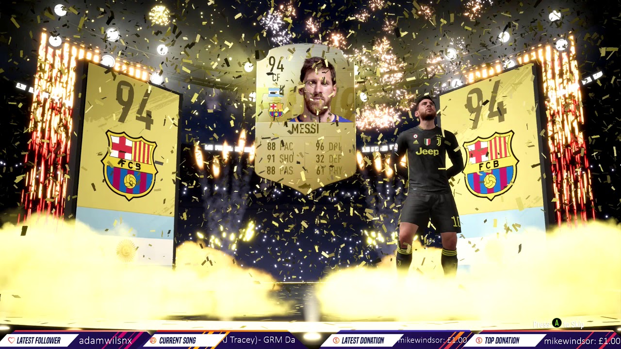 FIFA 19 - MESSI IN A PACK - INSANE PACK - 2 X 87 + PLAYERS IN A PACK ...