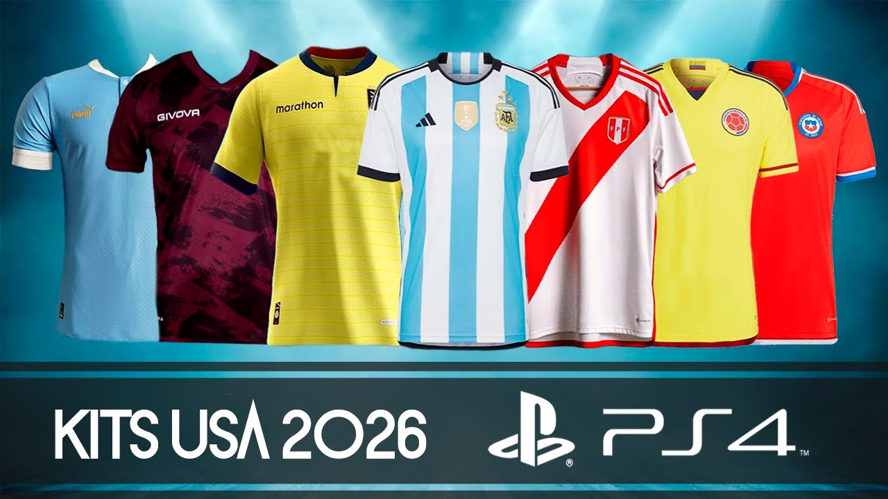 🔥 Mega Kitpack PS4 Eliminatorias CONMEBOL 2026 by As7 / PES 2021 ...