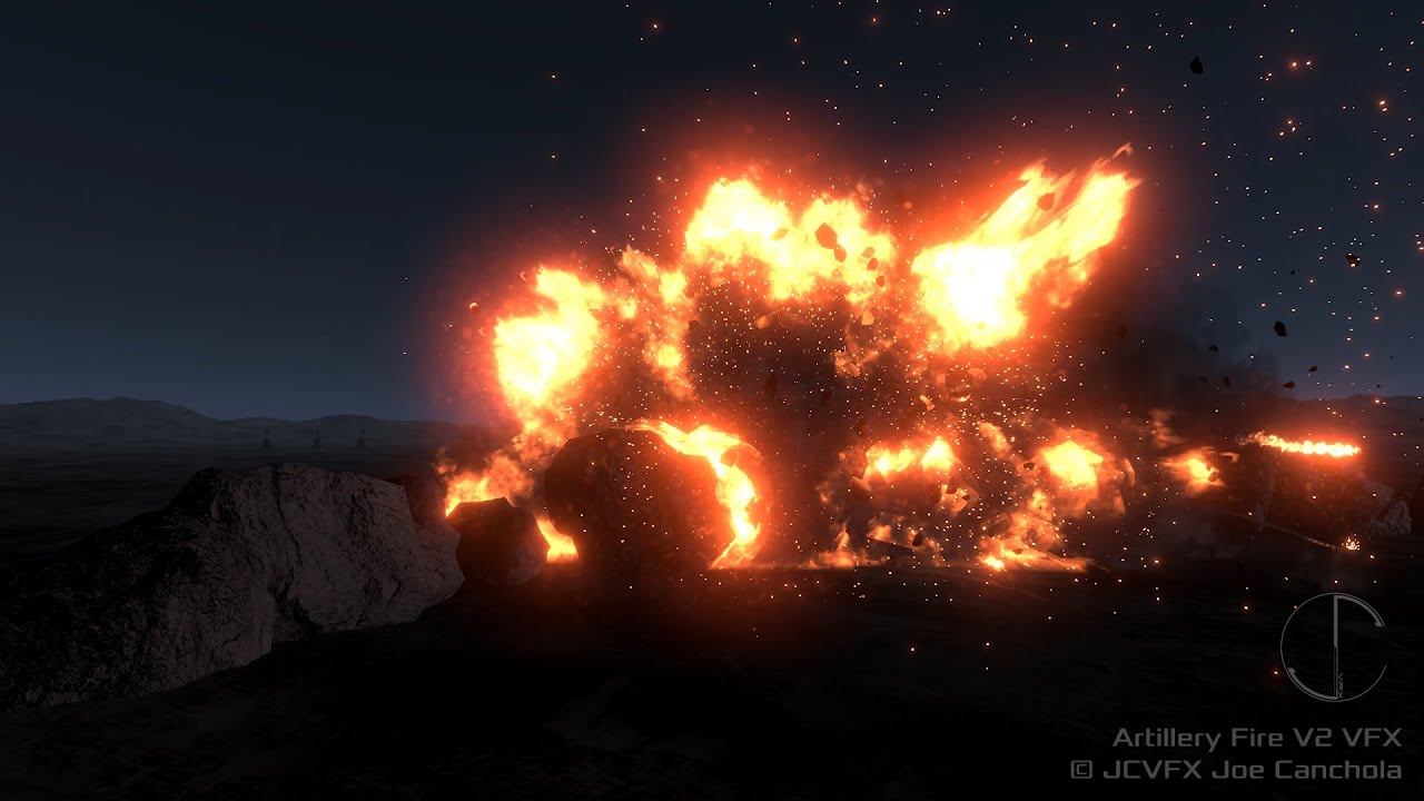 Artillery Fire Night