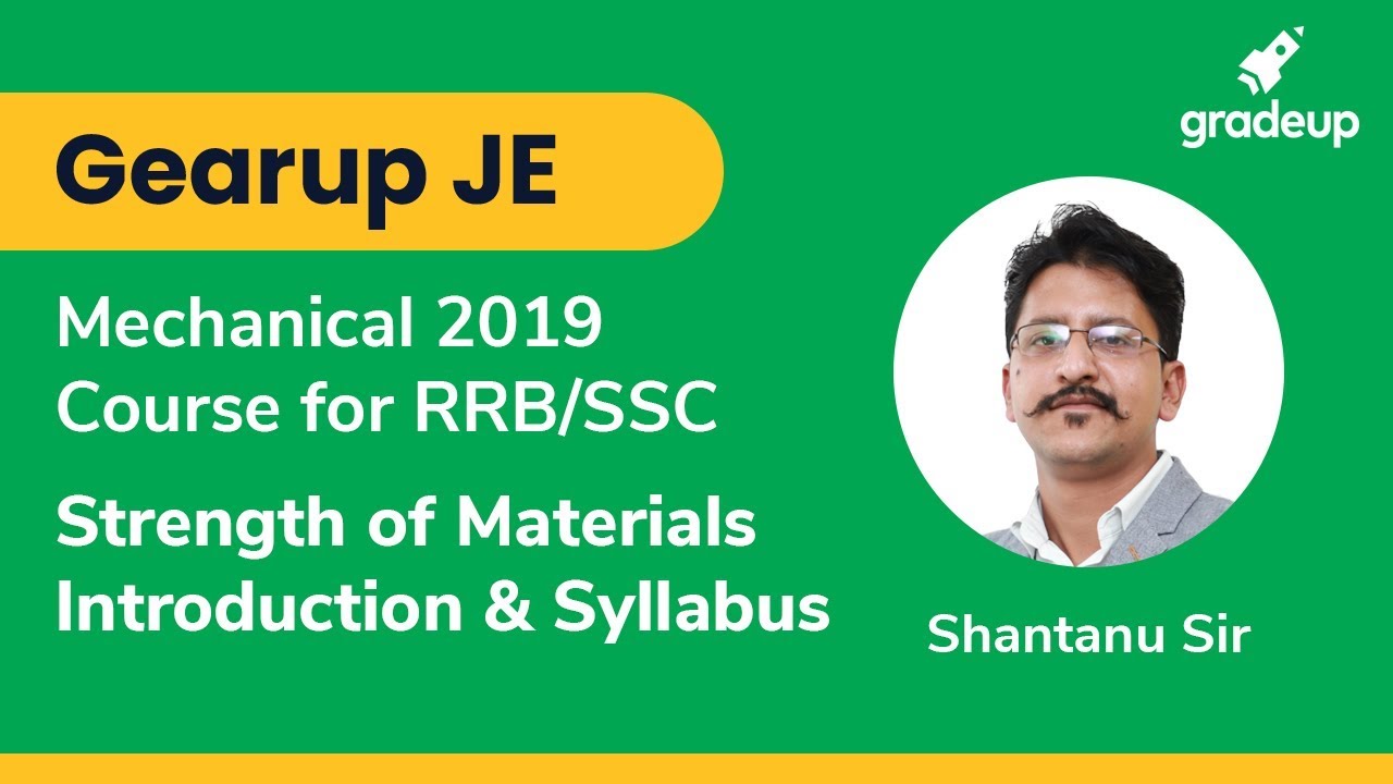RRB JE /SSC JE 2019 : SOM | Introduction & Syllabus Discussion - YouTube