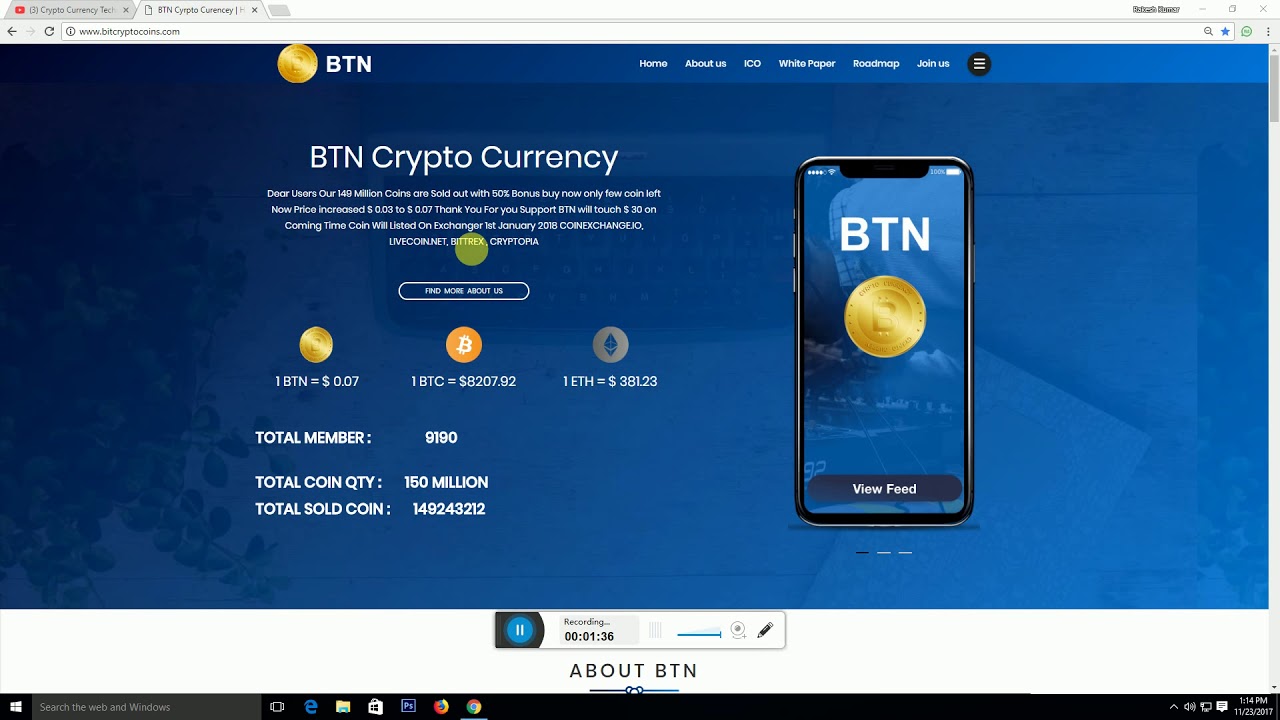 BTN Coin priced Increase - YouTube