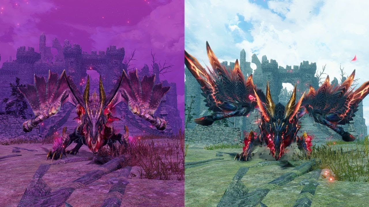 Primordial And Normal Malzeno Death Animation Comparison - MH Rise ...