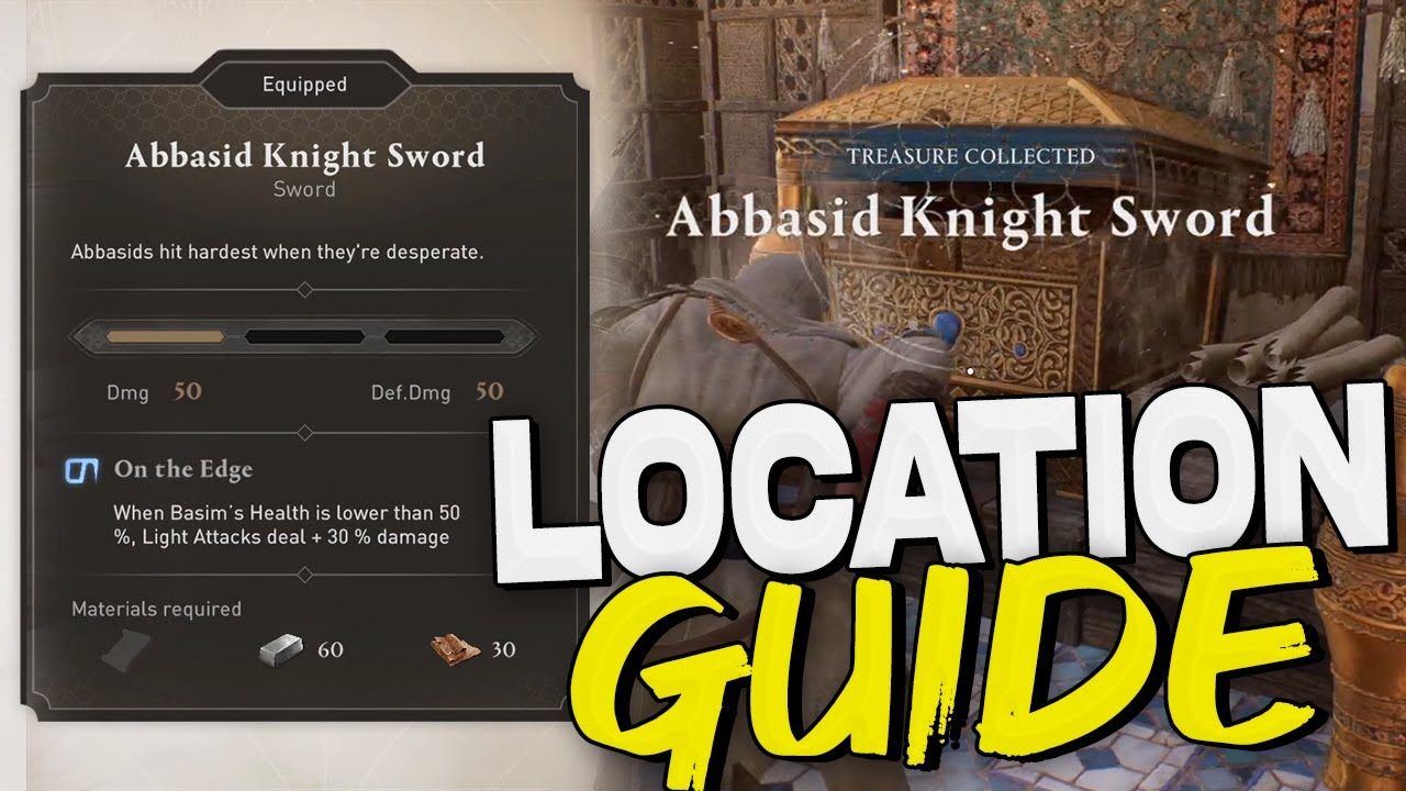 Abbasid Knight Sword Location Guide in Assassin's Creed Mirage - YouTube